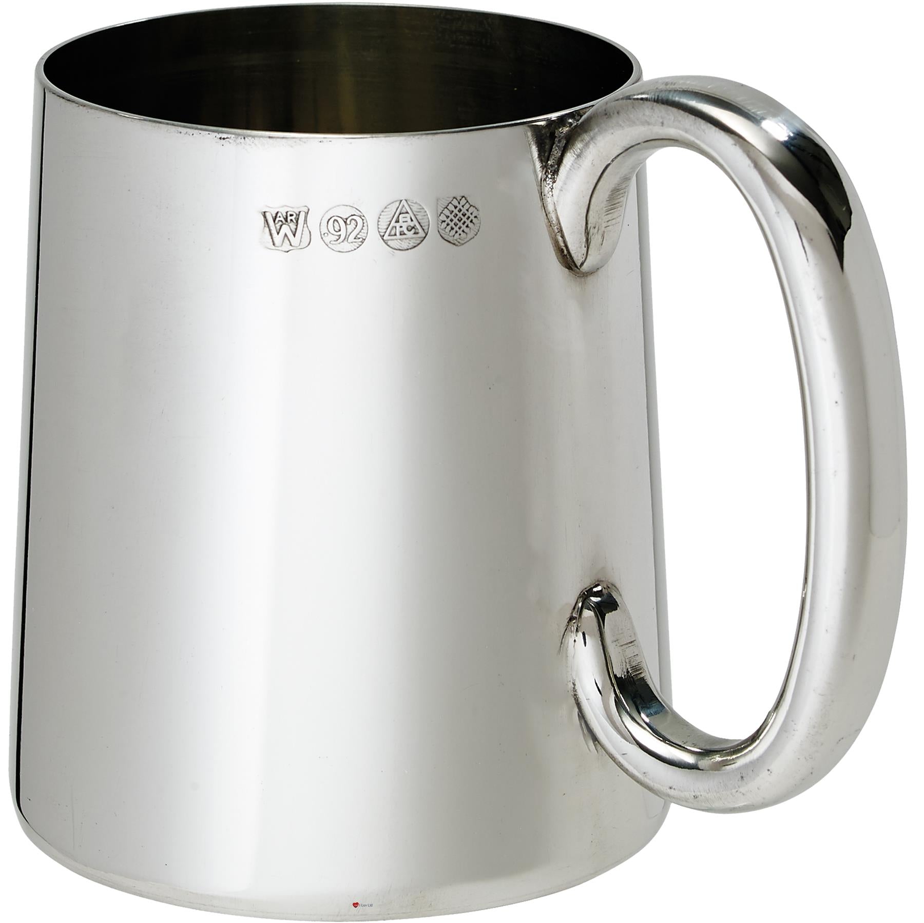 Half Pint Tankard Plain Flat Base "C" Handle, Touchmarked Perfect for ...